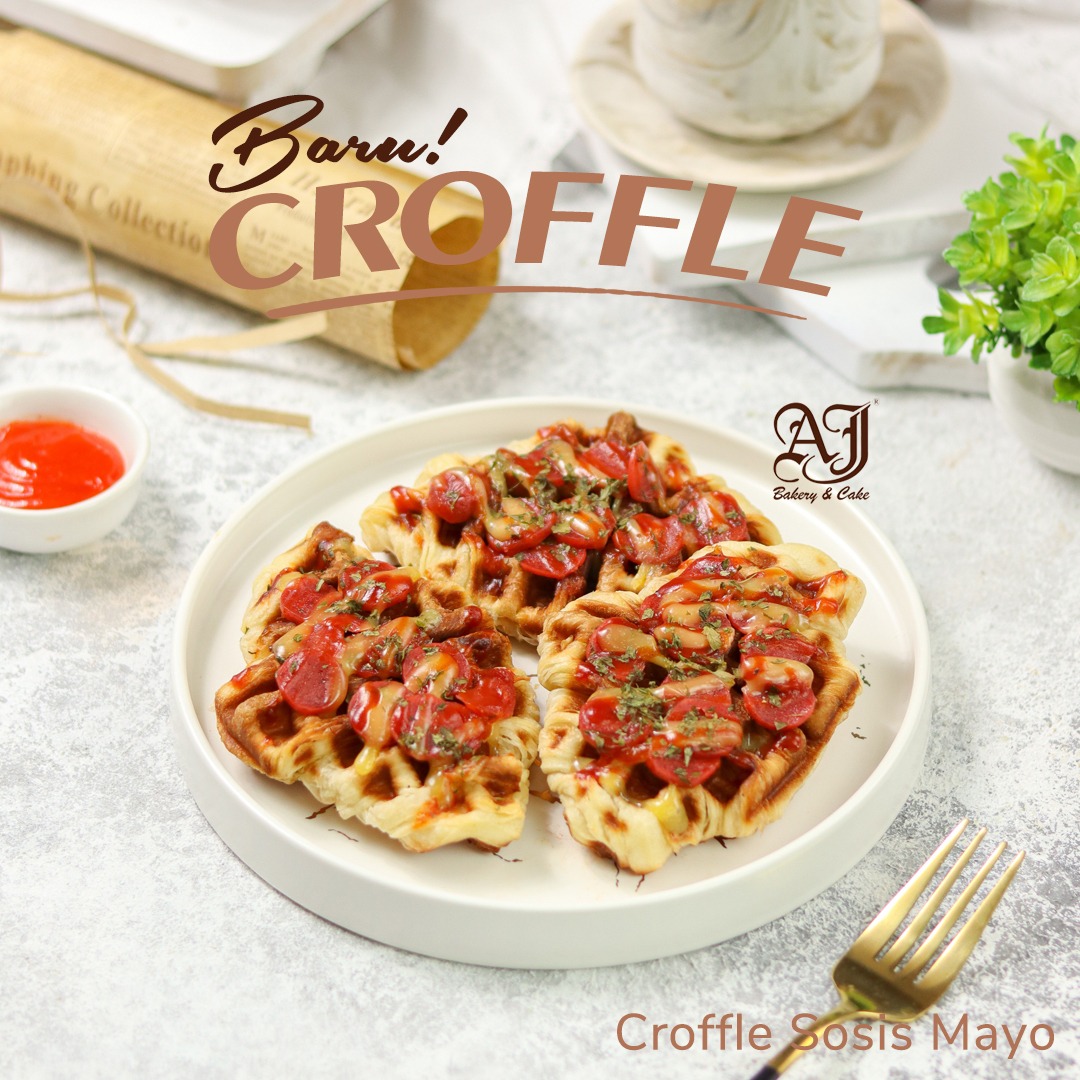 AJ BAKERY & CAKE ONLINE SHOP - AJ Products CROFFLE SOSIS MAYO
